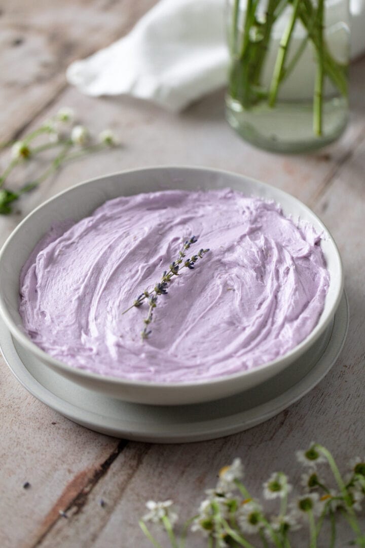 Lavender Buttercream Frosting - Belle Fleur Bakery