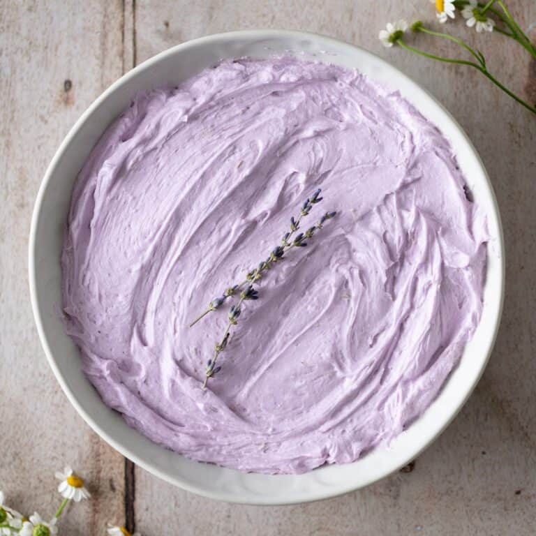 Lavender Buttercream Frosting - Belle Fleur Bakery